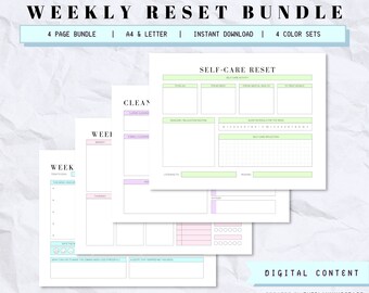 Sunday Reset Printable - Etsy