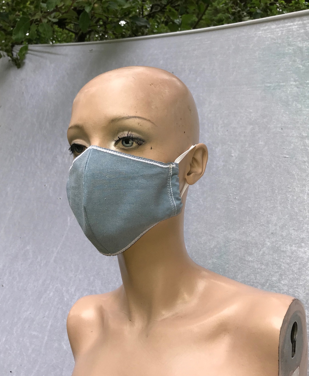 Simple One Colour Face Covering Mask, 3 Layers 100% Cotton With Non ...