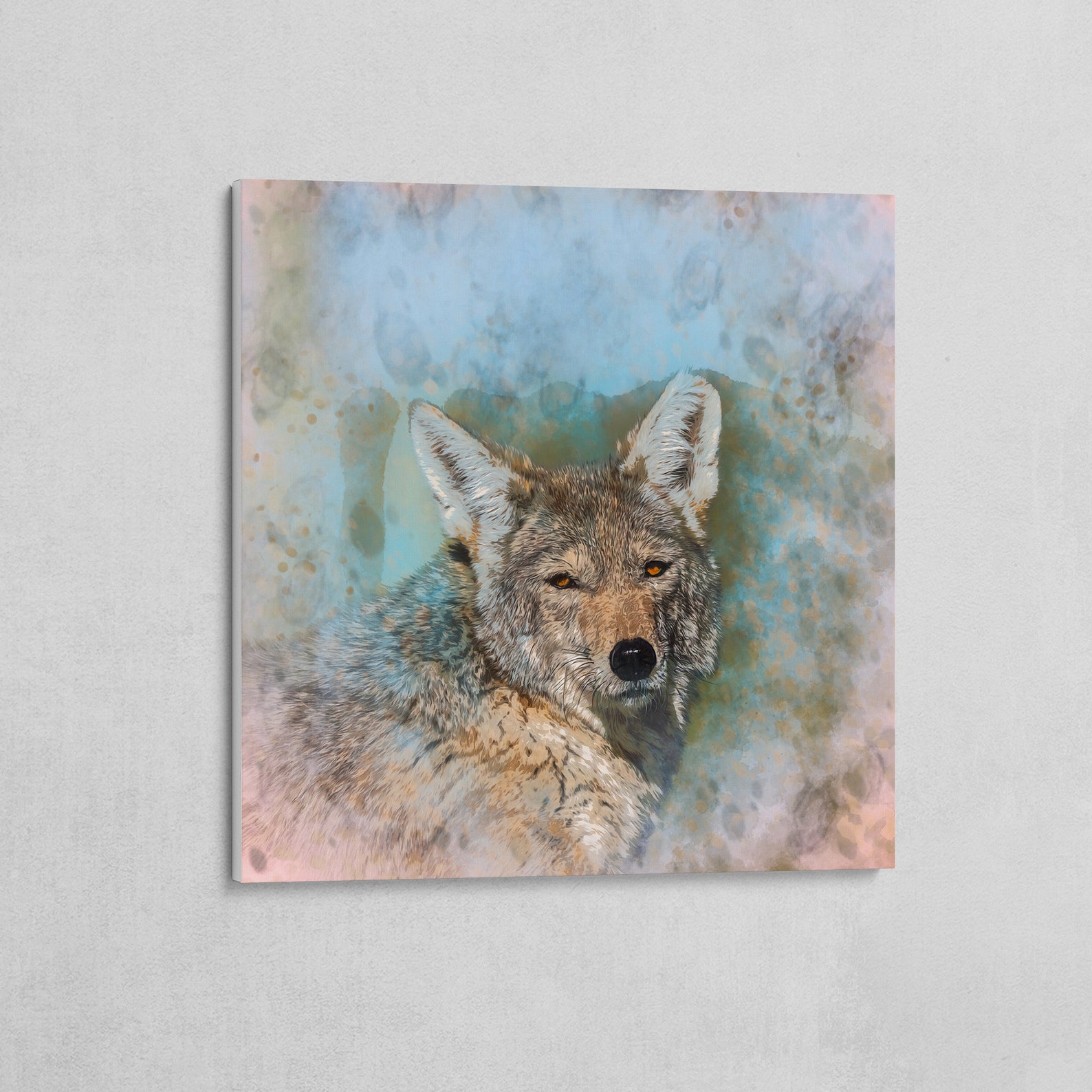 Desert Nursery Animal Prints Coyote Paintings Wall Art | Etsy