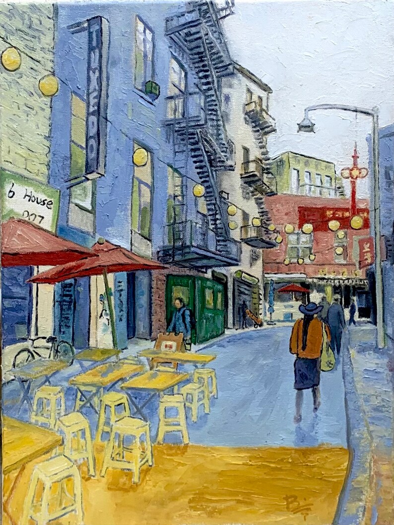 4 Original Impressionist Oil Paintings Inspired by Van Gogh and New ... 4 Original Impressionist Oil Paintings Inspired by Van Gogh and New ...