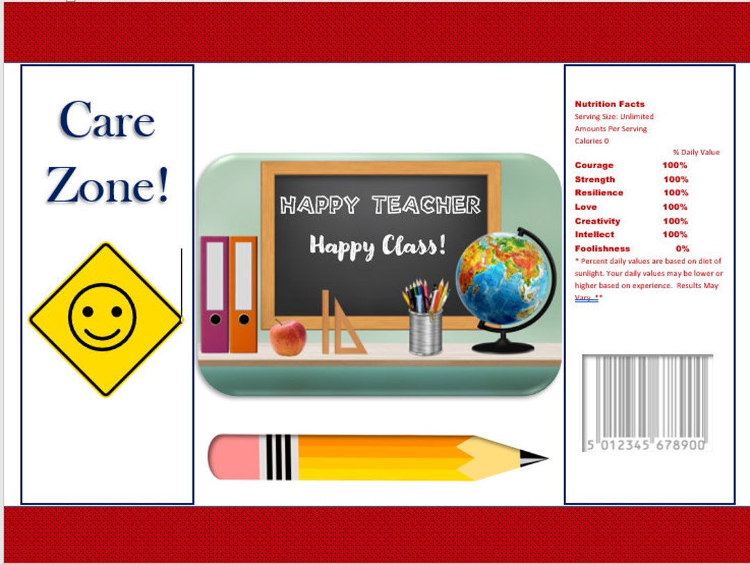 School Printable Chip Bag - Etsy