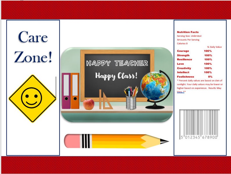 School Printable Chip Bag - Etsy