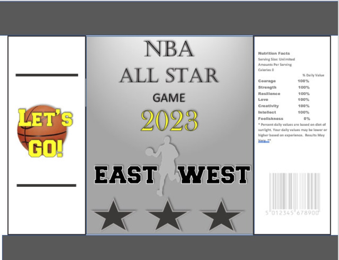 All Star Printable Downloadable Chip Bag - Etsy