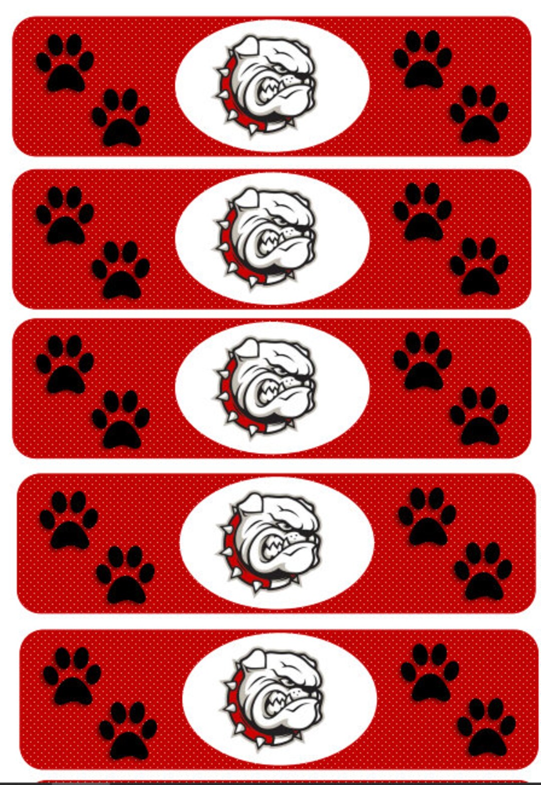 Dog Printable Downloadable Water Bottle Labels - Etsy