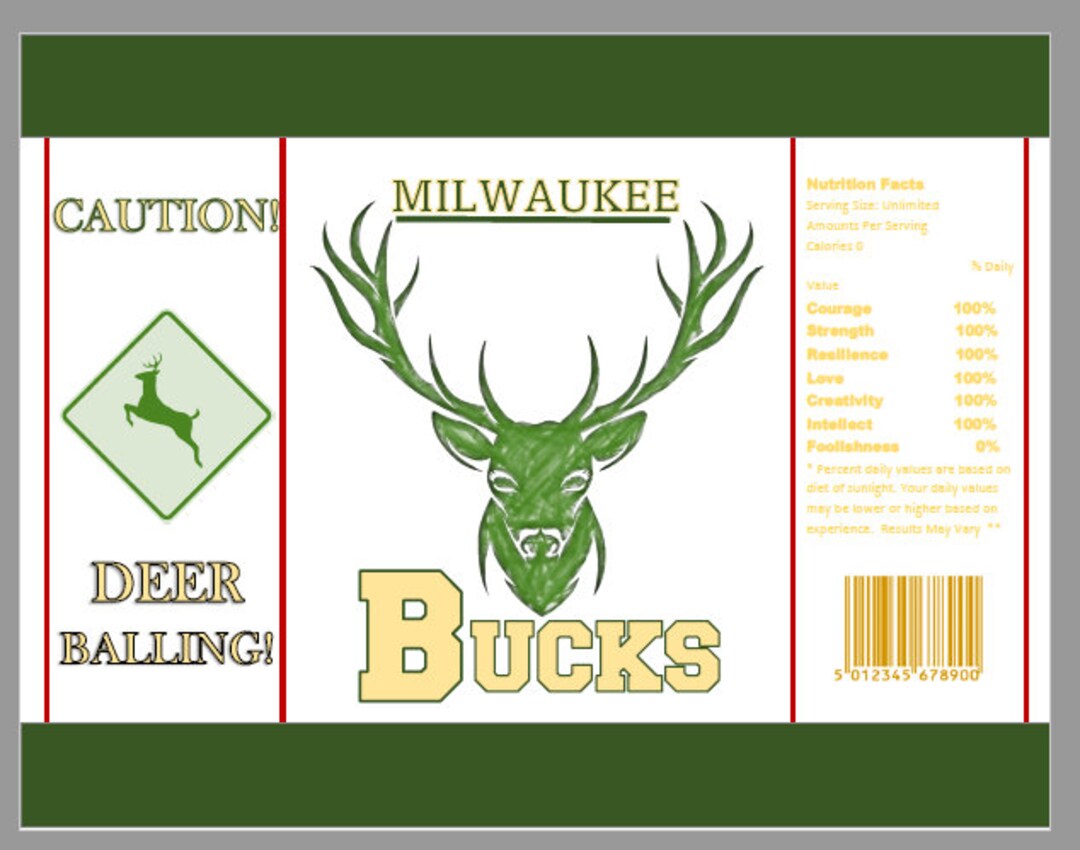 Milwaukee Bucks Printable Chip Bag - Etsy