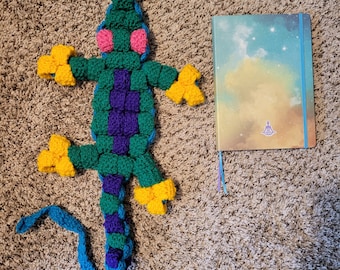 Crochet 90s Beaded Lizard - Etsy