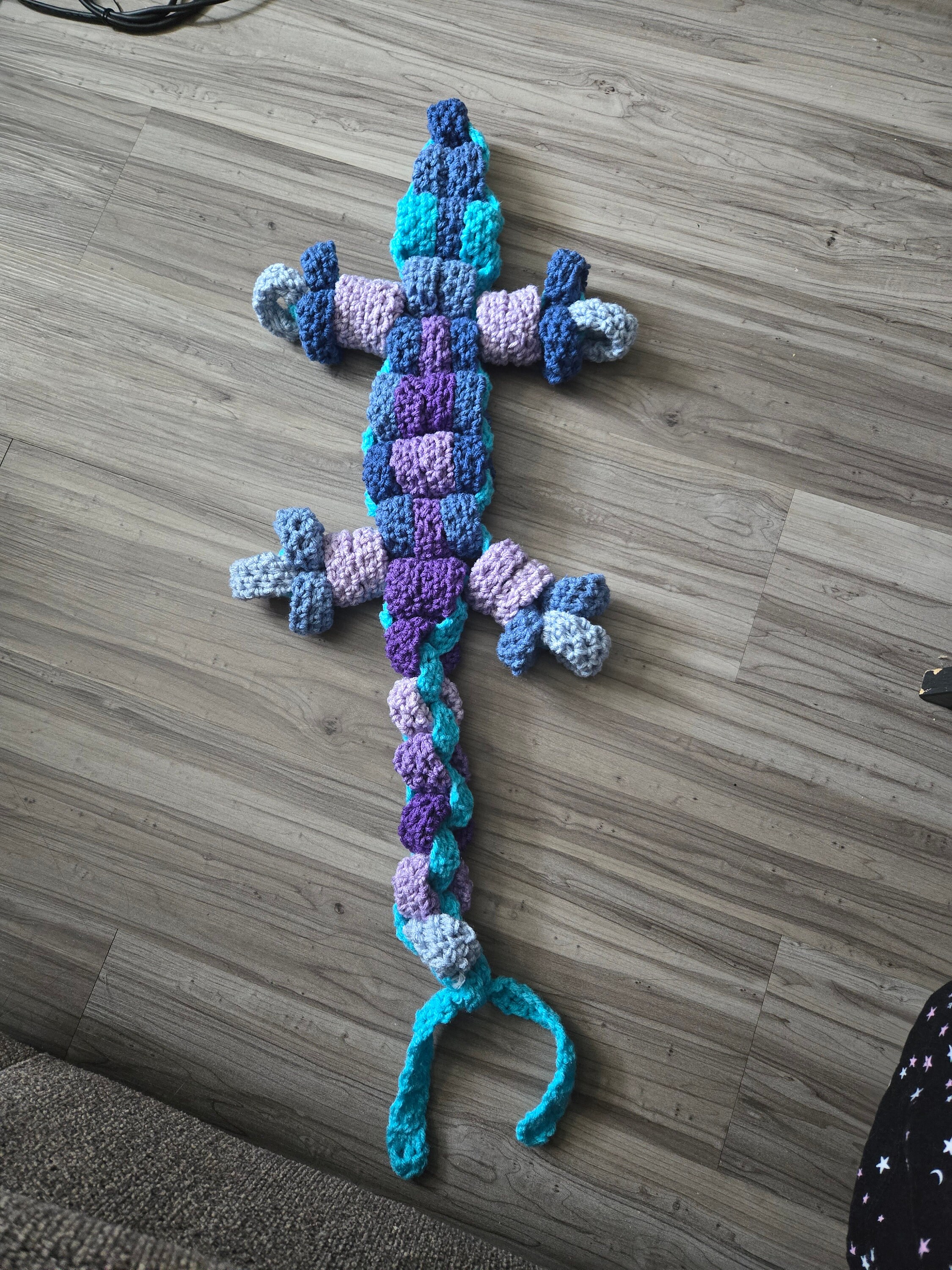 Crochet Beaded Lizard - Etsy