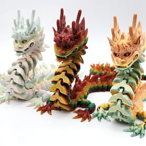 Articulated Dragon | 3D Printed | Toy | Flexible | Fidget | Stress Toy ...