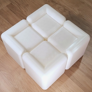 Tabula Rasa Modern Coffee Table Corner Stands | Coffee Table | 3D ...