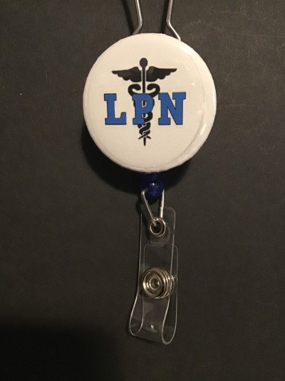LPN retractable Name Badge Holder | Etsy
