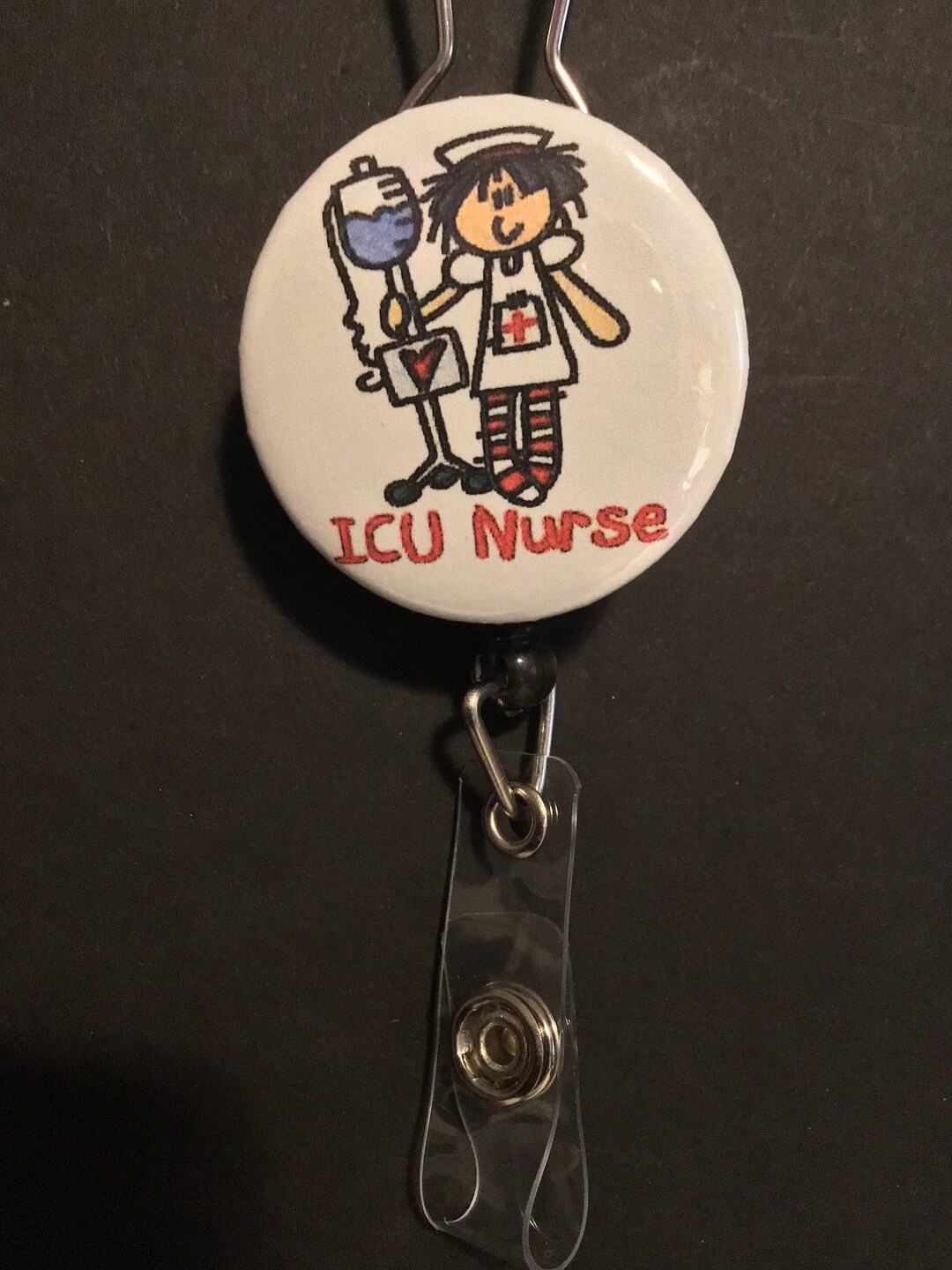 ICU Nurse Name Badge Holder - Etsy