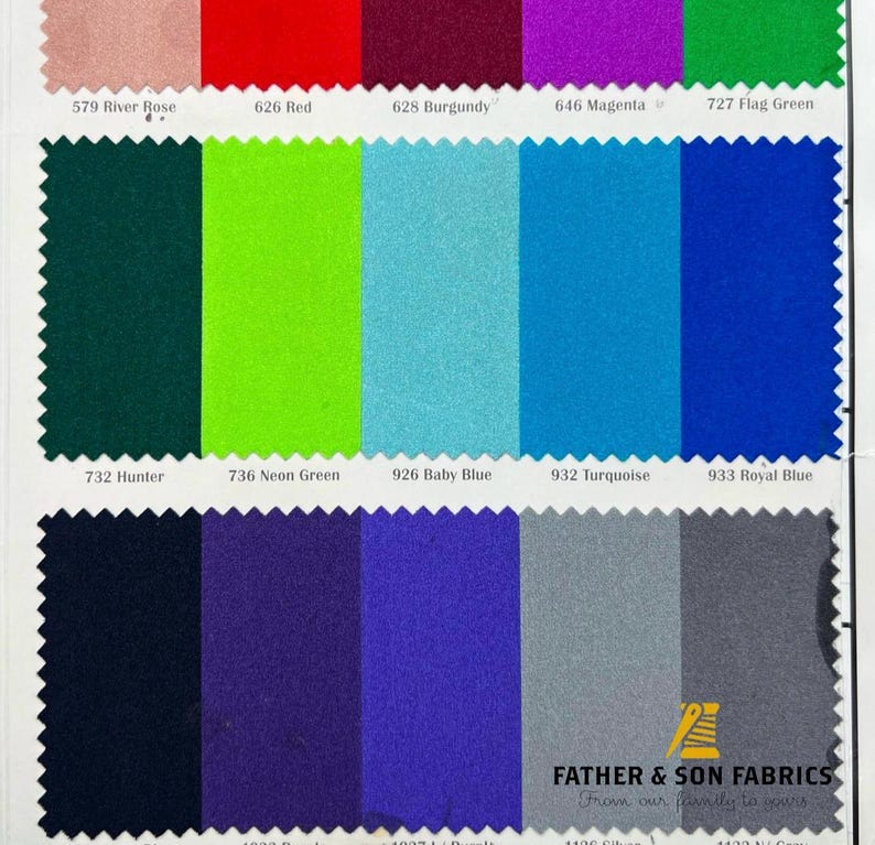 Shiny Nylon Spandex Fabric: 4-way Stretch Costume & Swimwear Material ...