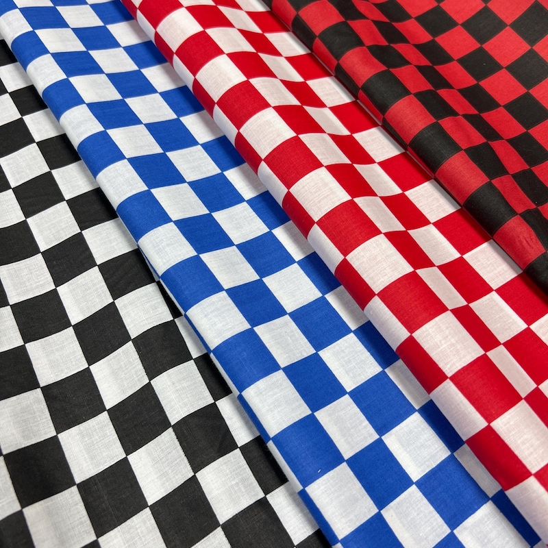 Checkerboard Fabric - Etsy