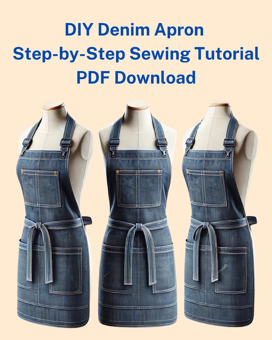 PDF DIY Sewing Tutorial Easy Handmade Apron Pattern & Step-by-step ...