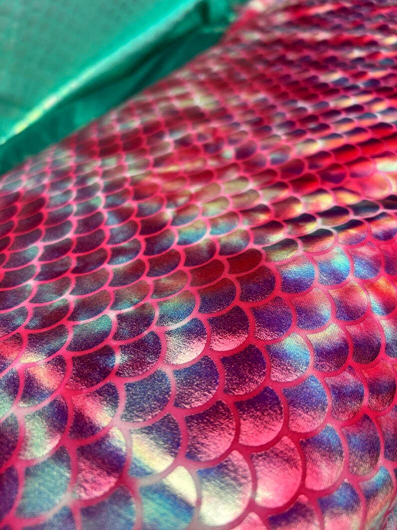 Mermaid Scale Fabric: 4-way Stretch Nylon Spandex (60" Wide) - Etsy