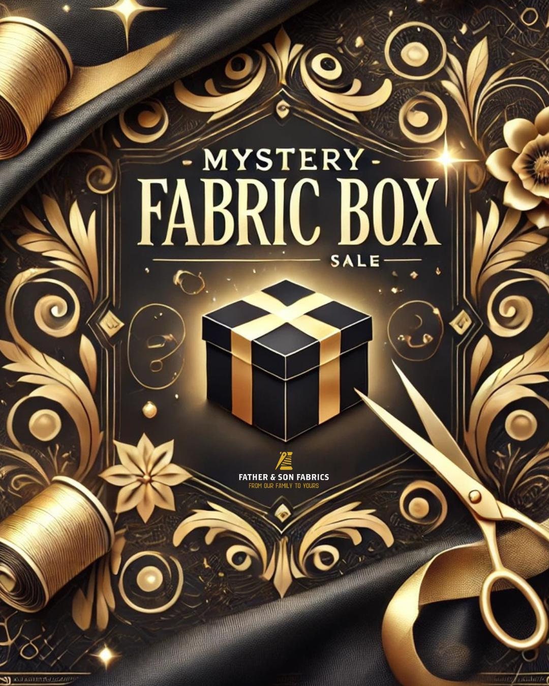 Fabric Remnant Mystery Box, Assorted Fabric Scraps - Etsy