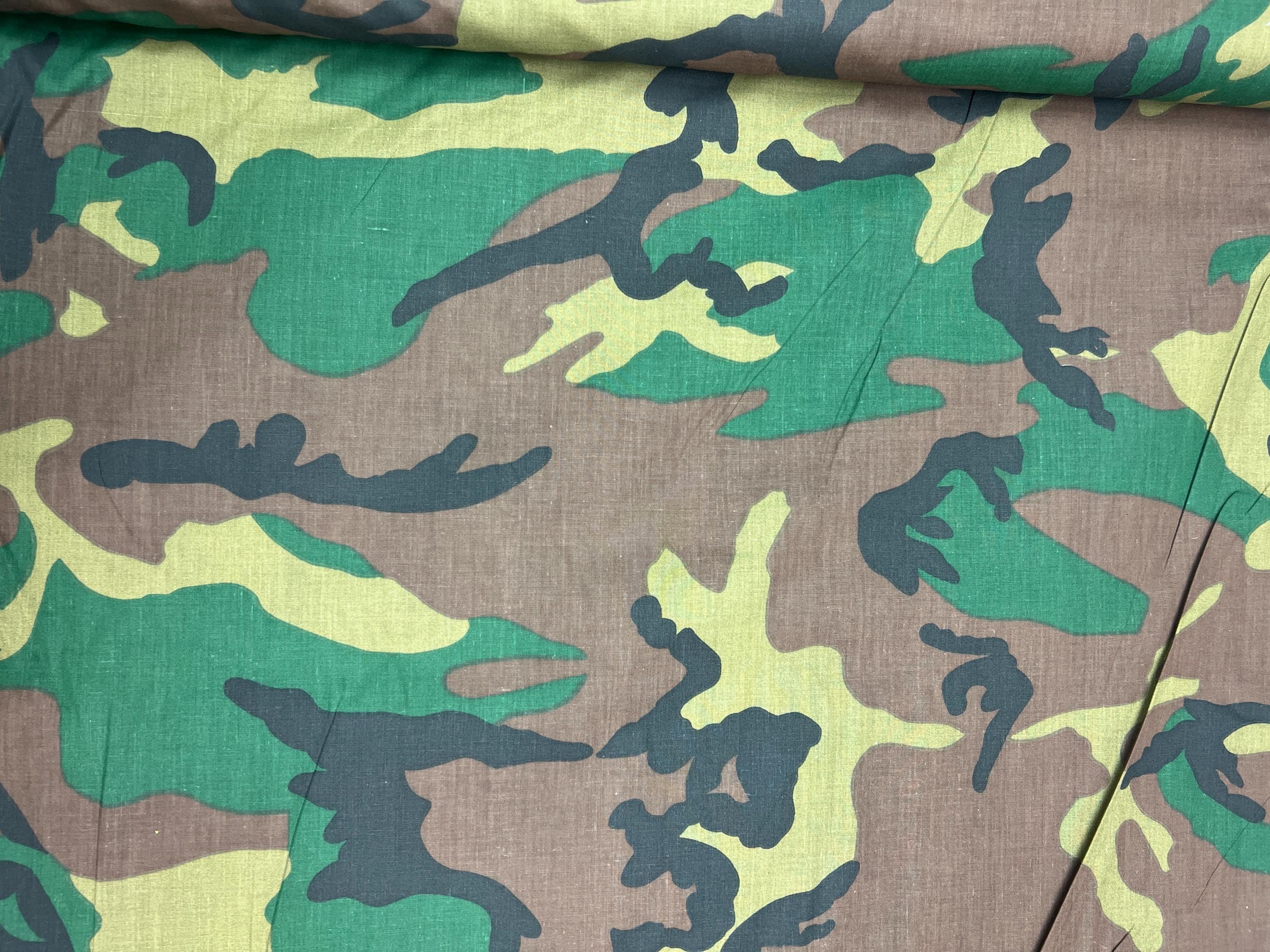 Camouflage/ Camo / Army Style - Print Poly Cotton Print Fabric - Sold ...