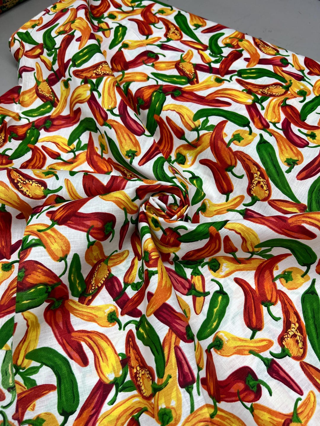 Pepper Fabric Kitchen Aprons Table Cloths - Sold by the Yard - 59" - Etsy