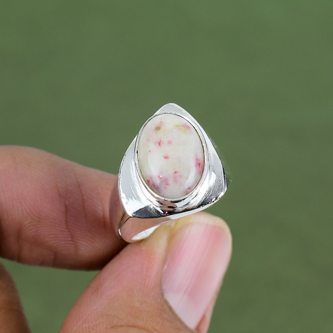 Cinnabar Ring 925 Sterling Silver Ring Very Pretty Jewelry Handmade ...