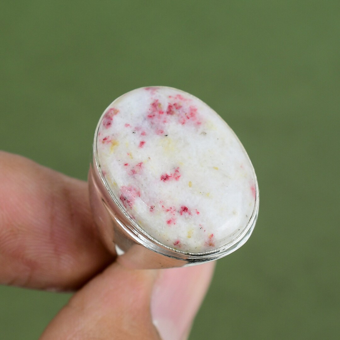 Cinnabar Ring 925 Sterling Silver Ring Handmade Ring Cinnabar Jewelry ...