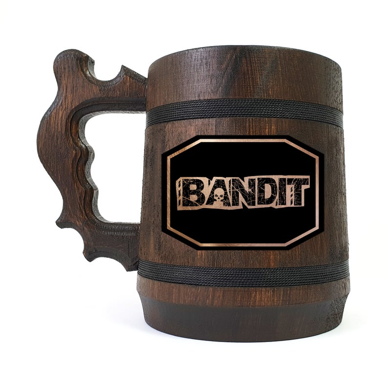 Bandit Beer Mug / Borderlands Stein / Personalized Beer | Etsy
