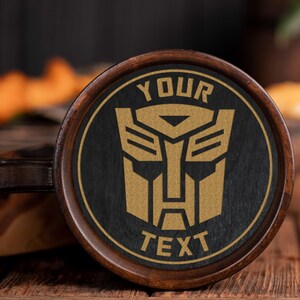 Autobot Beer Mug With Lid, Personalized Transformers Beer Stein ...
