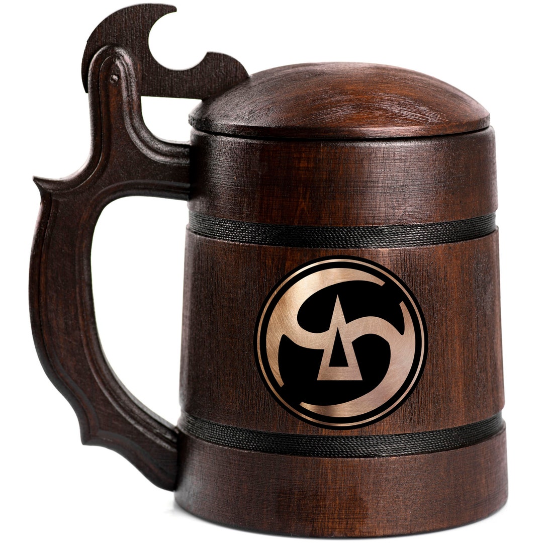 Samurai Beer Stein With Lid, Personalized Final Fantasy XIV Jobs Beer ...