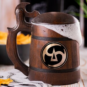 Samurai Beer Stein With Lid, Personalized Final Fantasy XIV Jobs Beer ...
