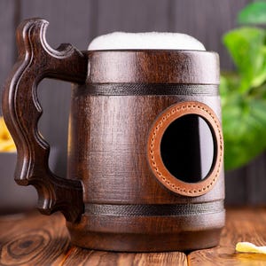 Bigfoot Wooden Beer Mug, Gift for Him, Personalized Beer Gift, Bigfoot ...