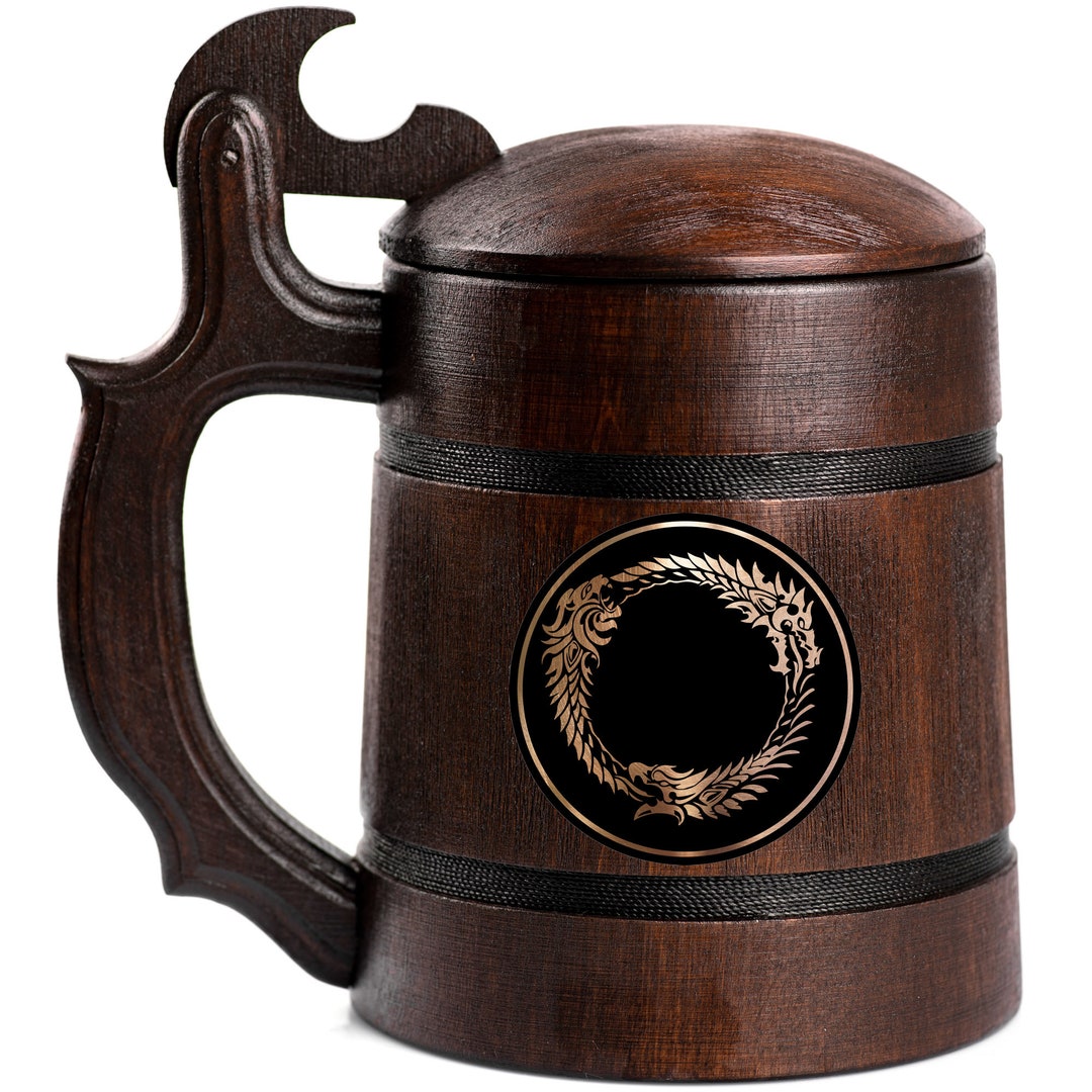 Elder Scrolls Online Beer Mug With Lid, Personalized Beer Tankard, TES ...