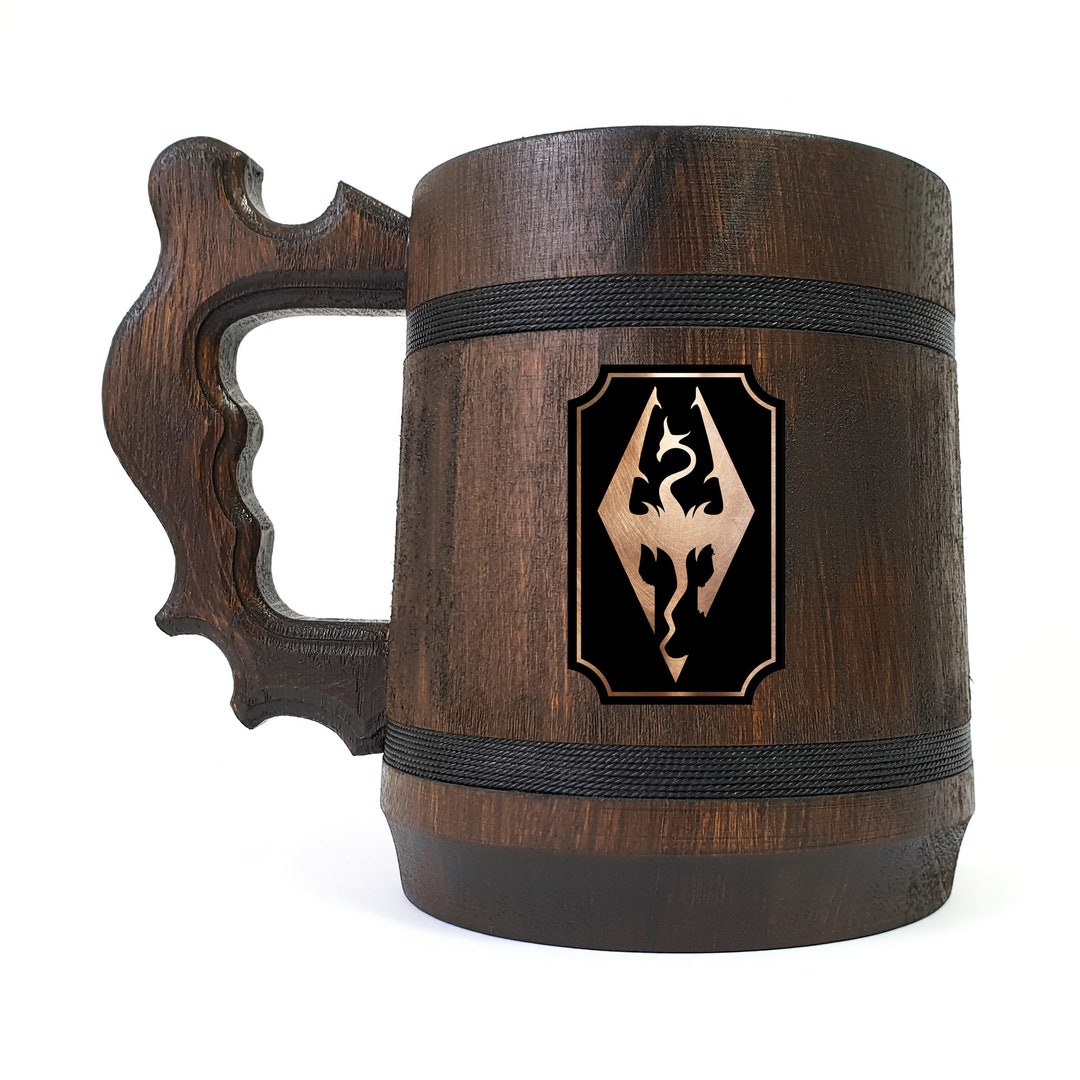 Skyrim Beer Stein / the Elder Scrolls Beer Tankard / - Etsy