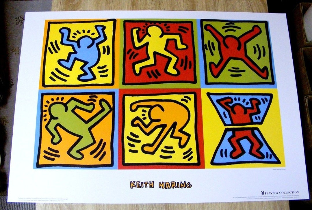 Keith Haring Six Dancing People Poster, 1999 playboy Art Archive - Etsy