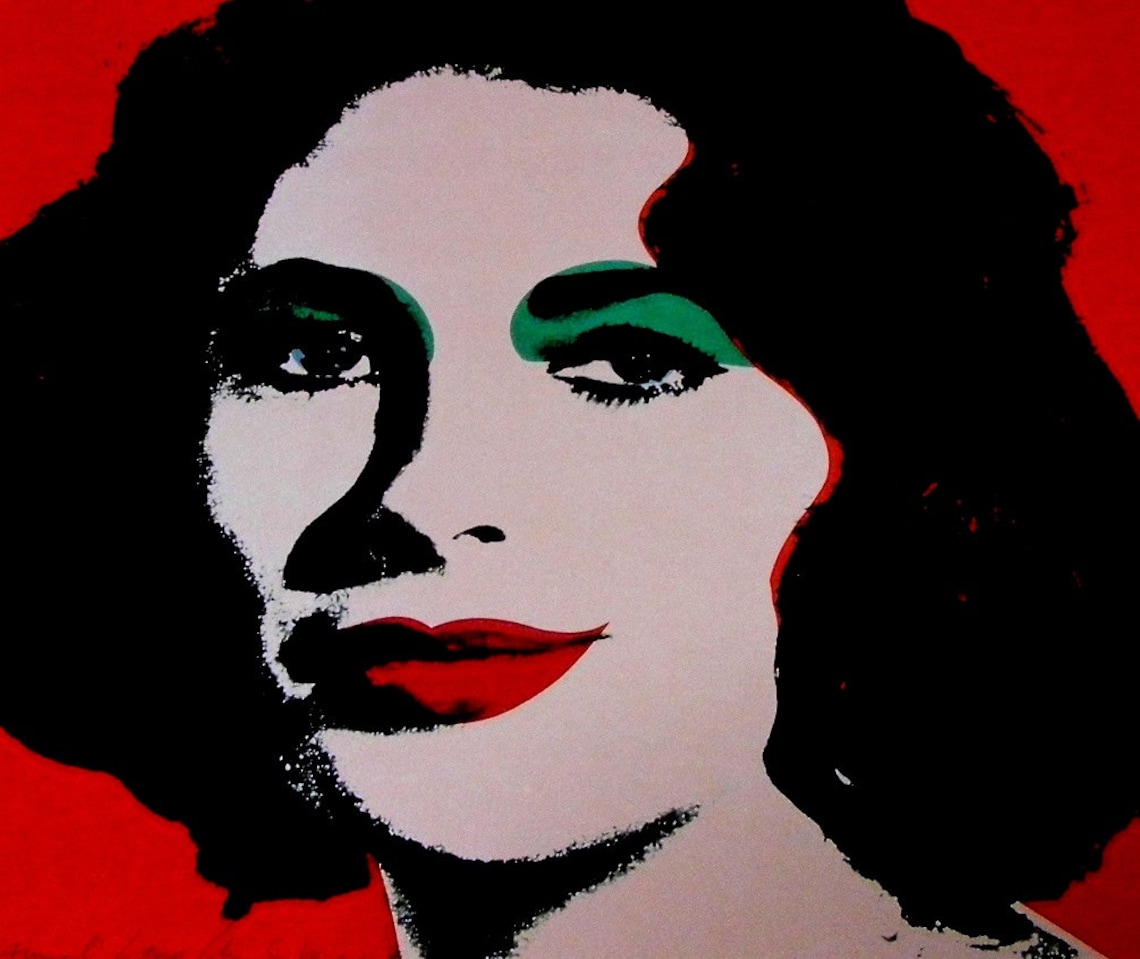 Andy Warhol Liz 1964 Poster, 1989 - Etsy