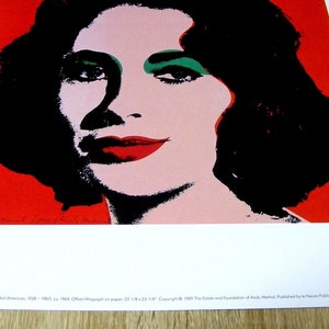 Andy Warhol Liz 1964 Poster, 1989 - Etsy