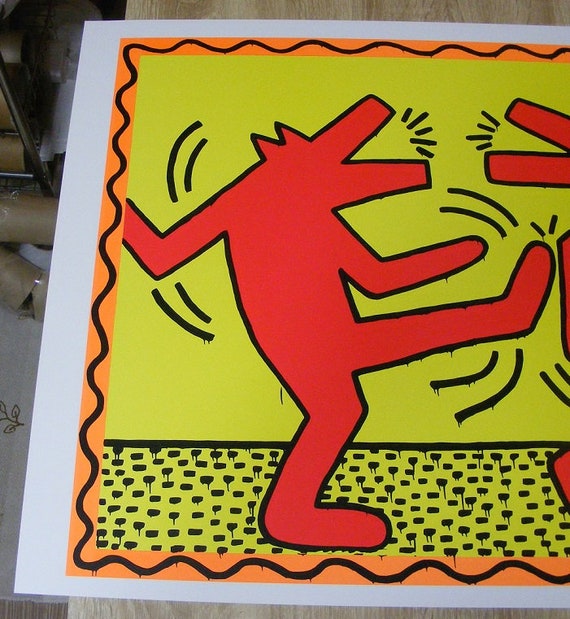 Keith Haring Dancing Dogs