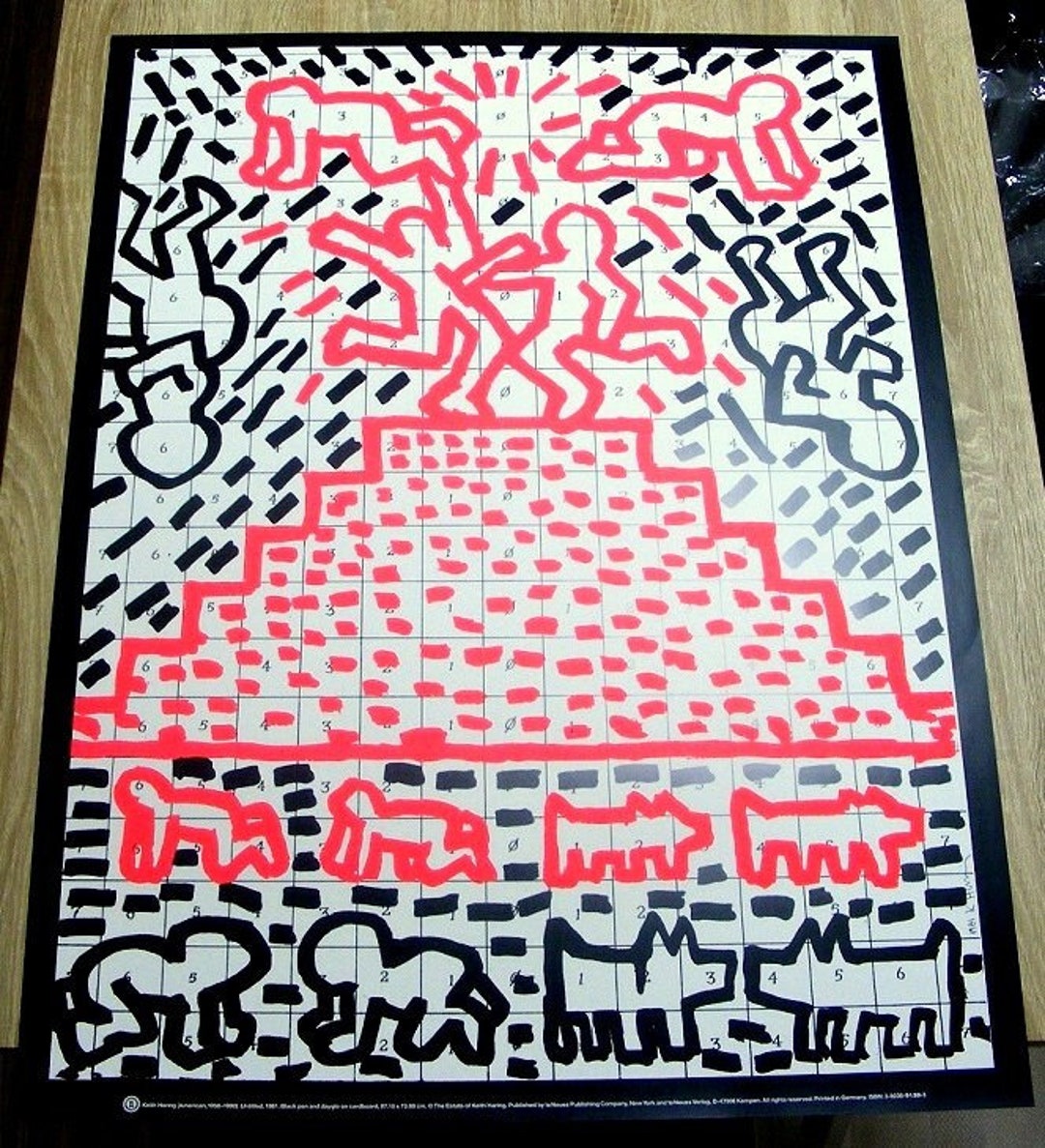Keith Haring Untitled (pyramid)(1981),1993 Poster - Etsy