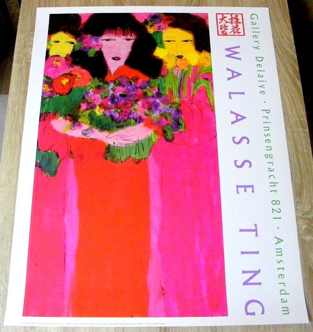 Walasse Ting How Do You Like My New Dress Poster,1988 - Etsy