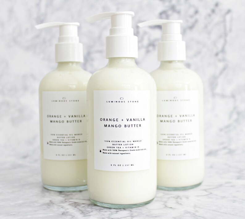 Orange Vanilla Mango Butter essential oil lotion mango | Etsy