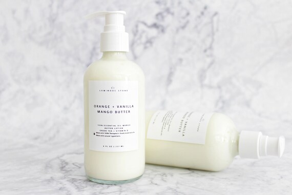 Orange Vanilla Mango Butter essential oil lotion mango | Etsy