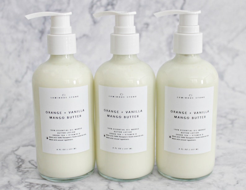 Orange Vanilla Mango Butter essential oil lotion mango | Etsy