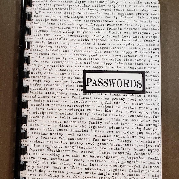 Password Book - Etsy