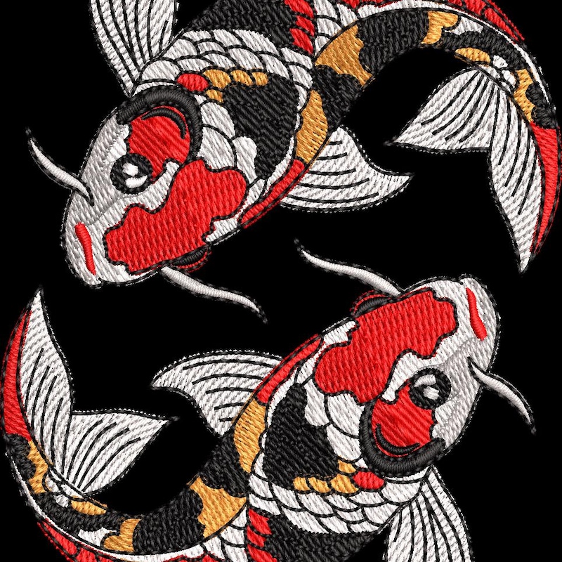 Machine Embroidery Fish - Etsy