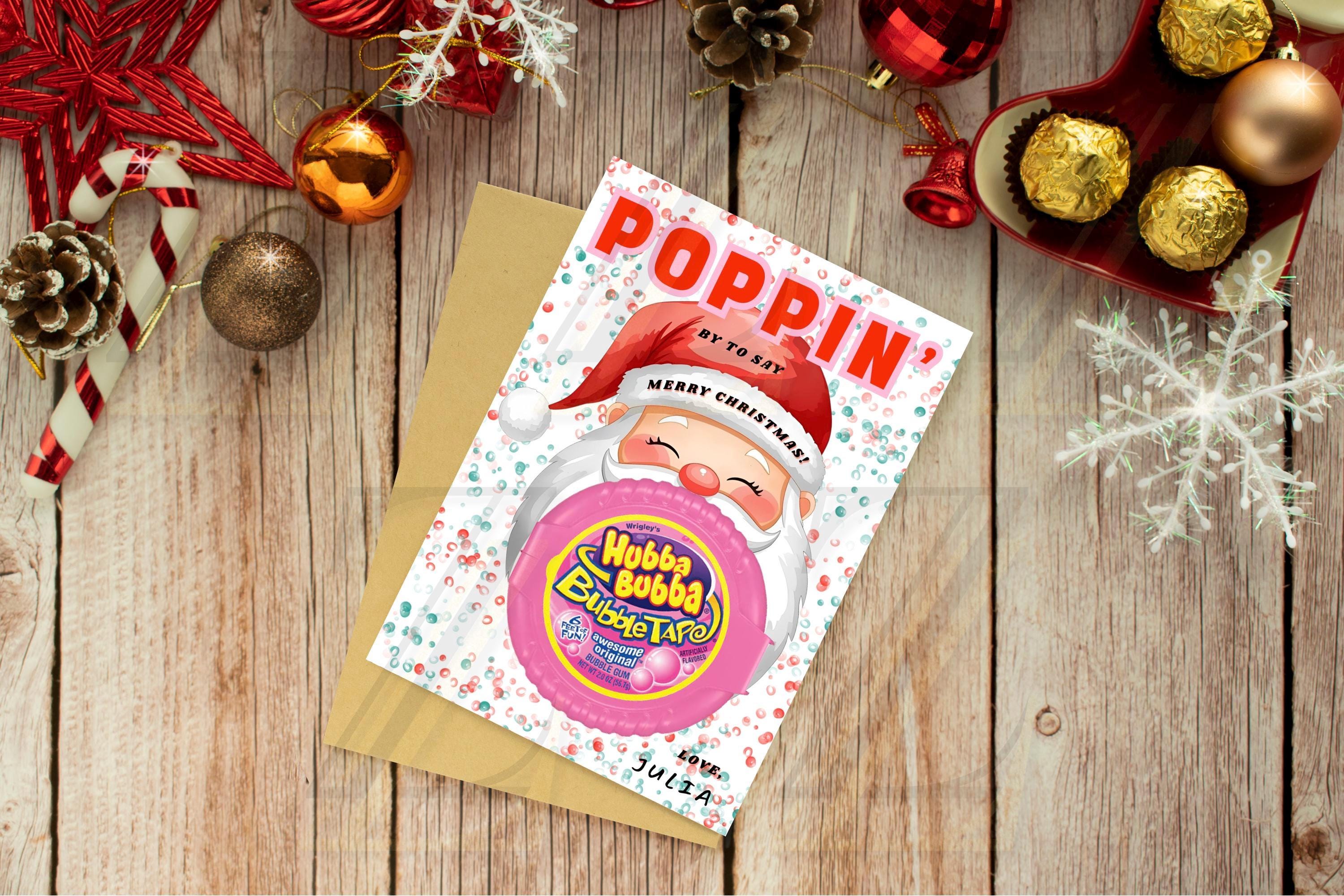 Class Christmas Cards - Poppin’ by Santa - Printable Christmas Card ...