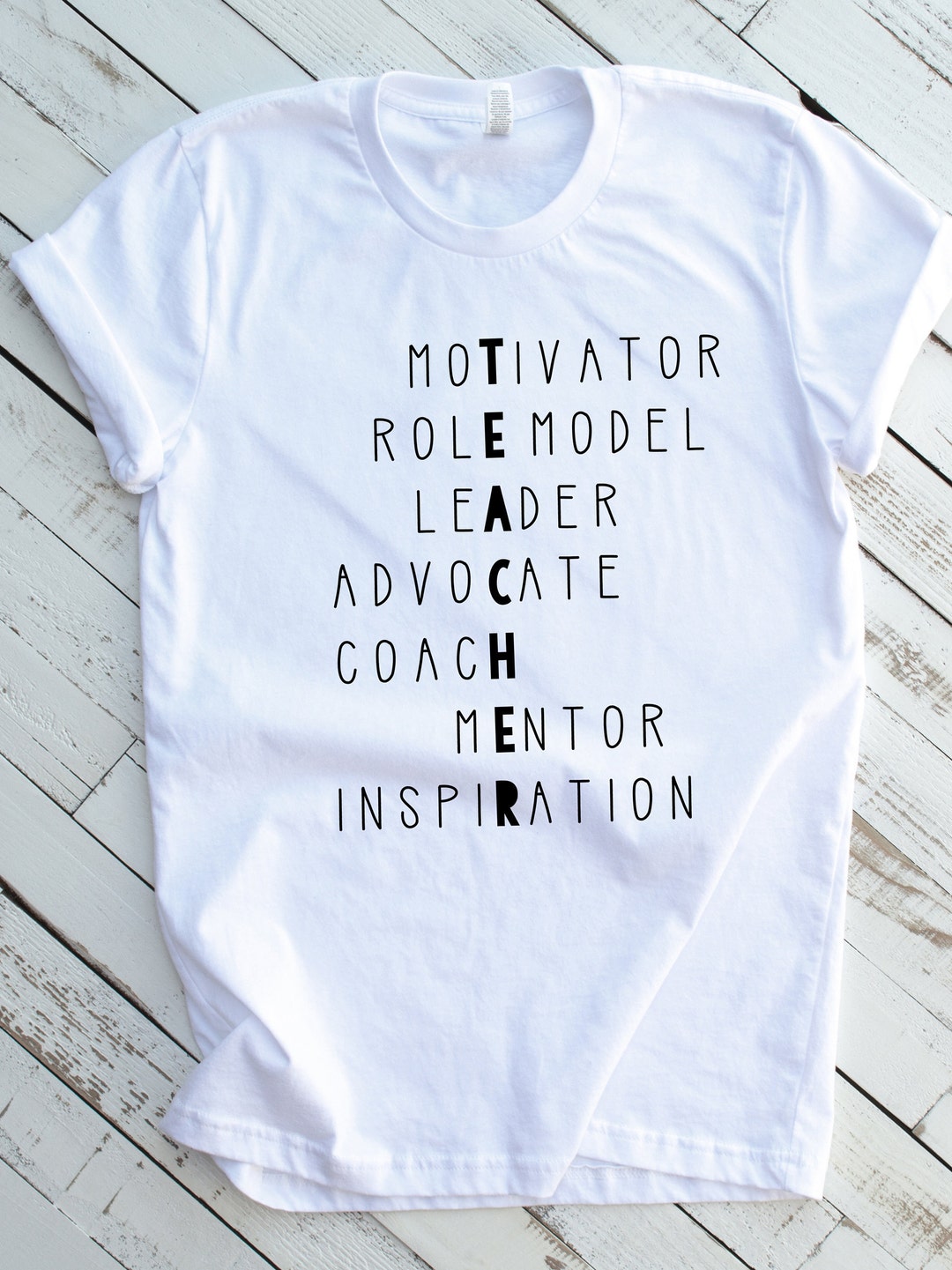 TEACHER Acronym Tee / Teacher Shirt / Gift for Teachers / Teacher Life ...