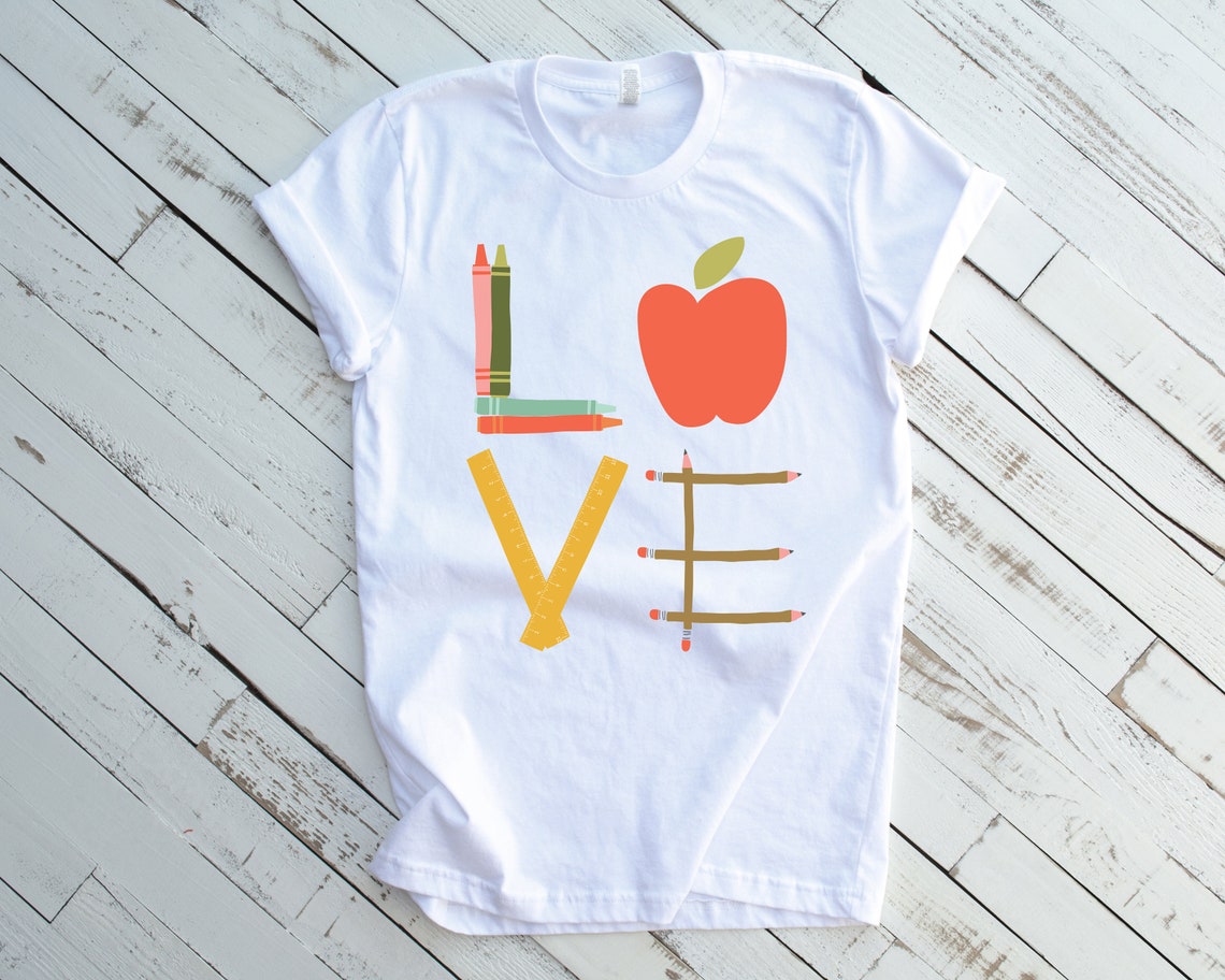 Love Teach Tee / Teacher Shirt / Gift For Teachers / Teacher | Etsy