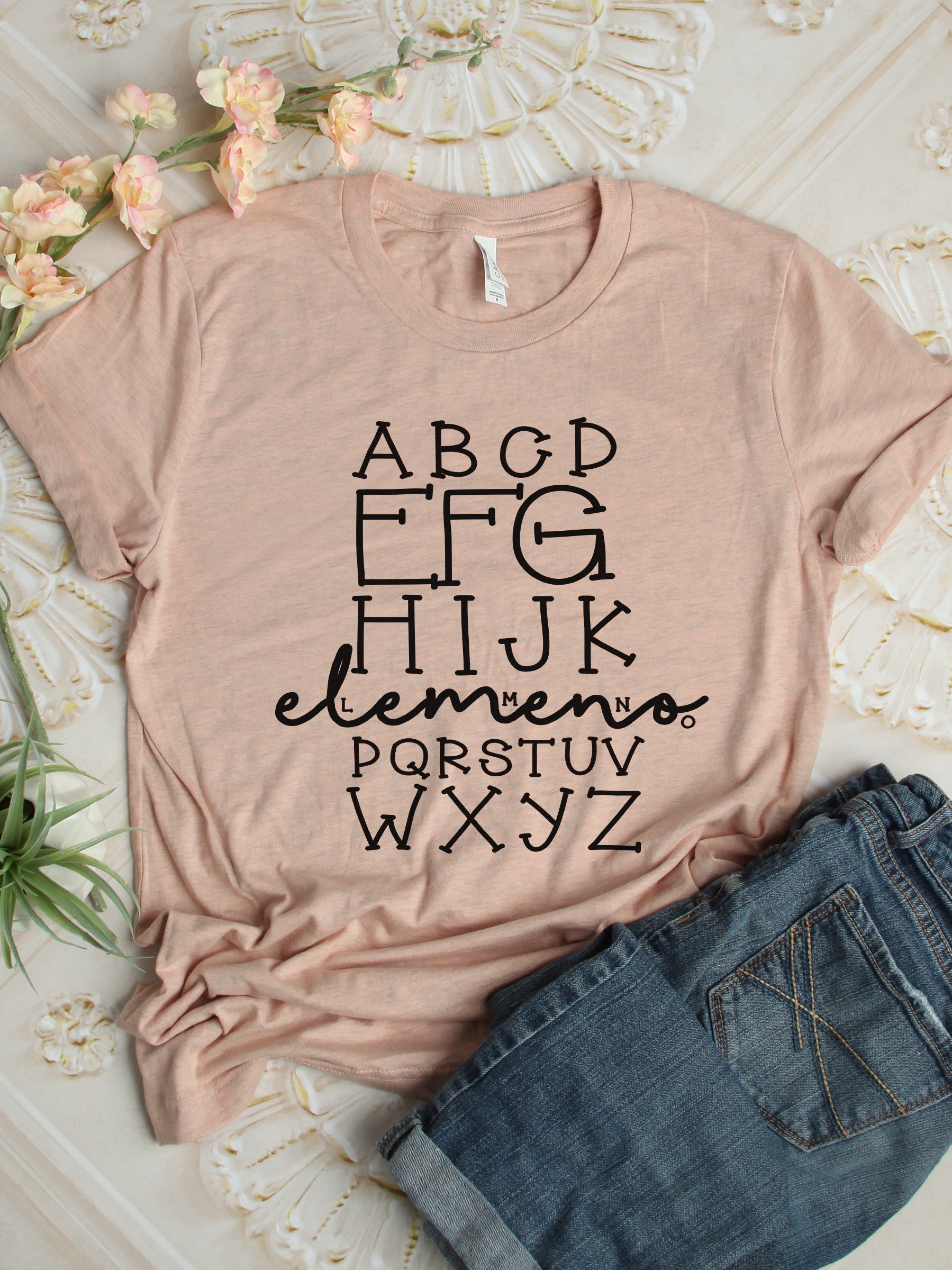 Alphabet ABC's T-Shirt / Teacher Shirt / Elemeno LMNO / | Etsy