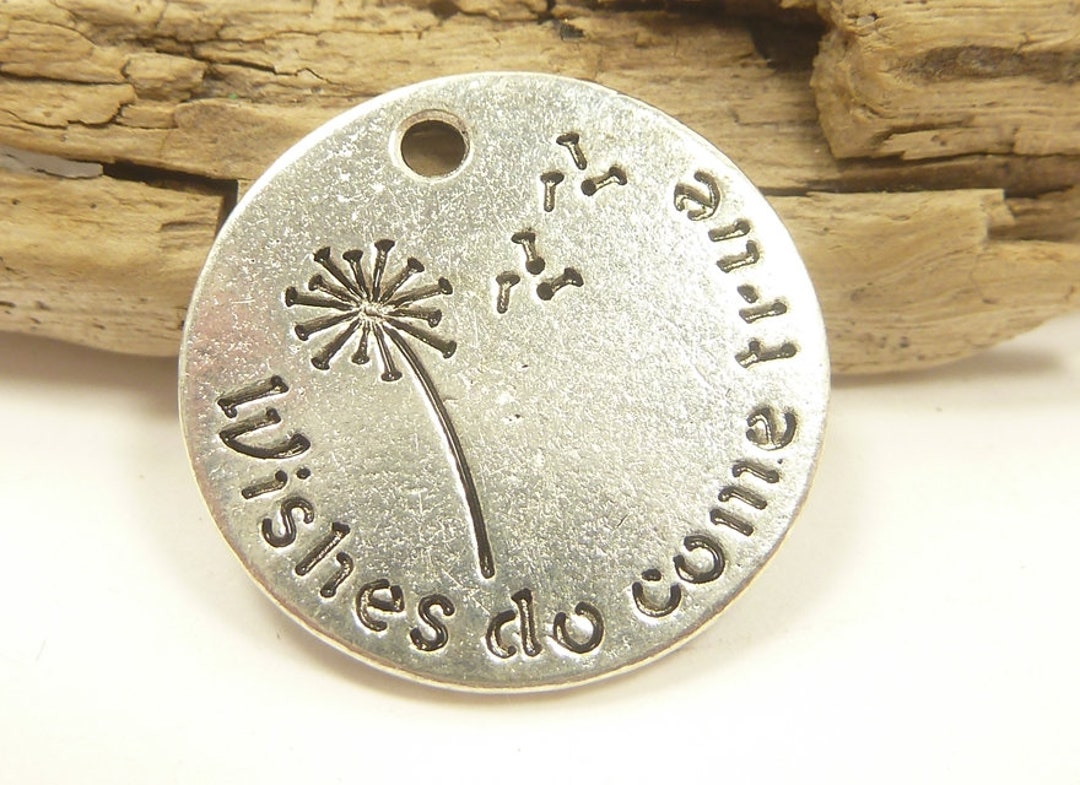 10 Pendant Smack 20mm Puss Flower Wishes Do Come True - Etsy