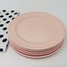 Luray Pastels Pink Bread Plates Set of 5 Taylor Smith and Taylor 1940s ...