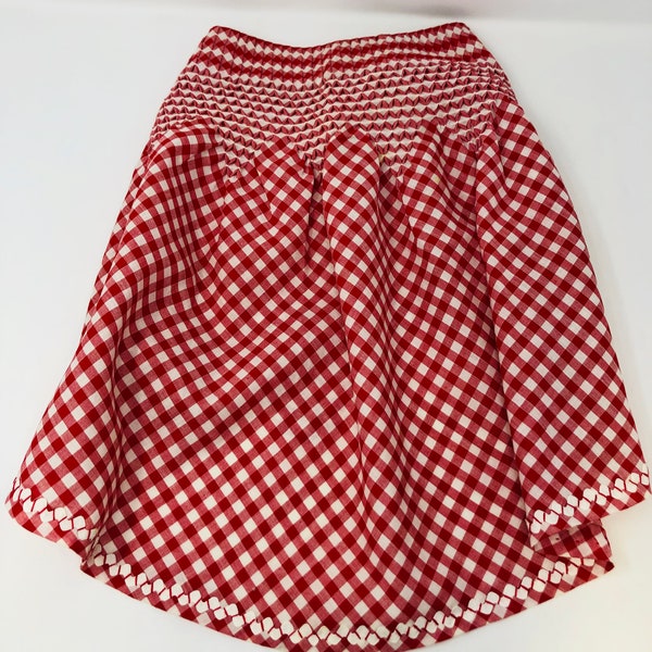 Red Gingham Apron - Etsy