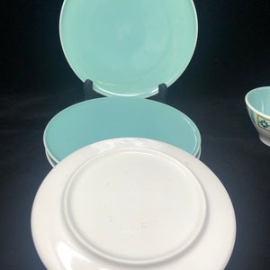 Bombay Green Iroquois SALAD PLATES Set of 4 Ben Seibel Design RARE 1969 ...